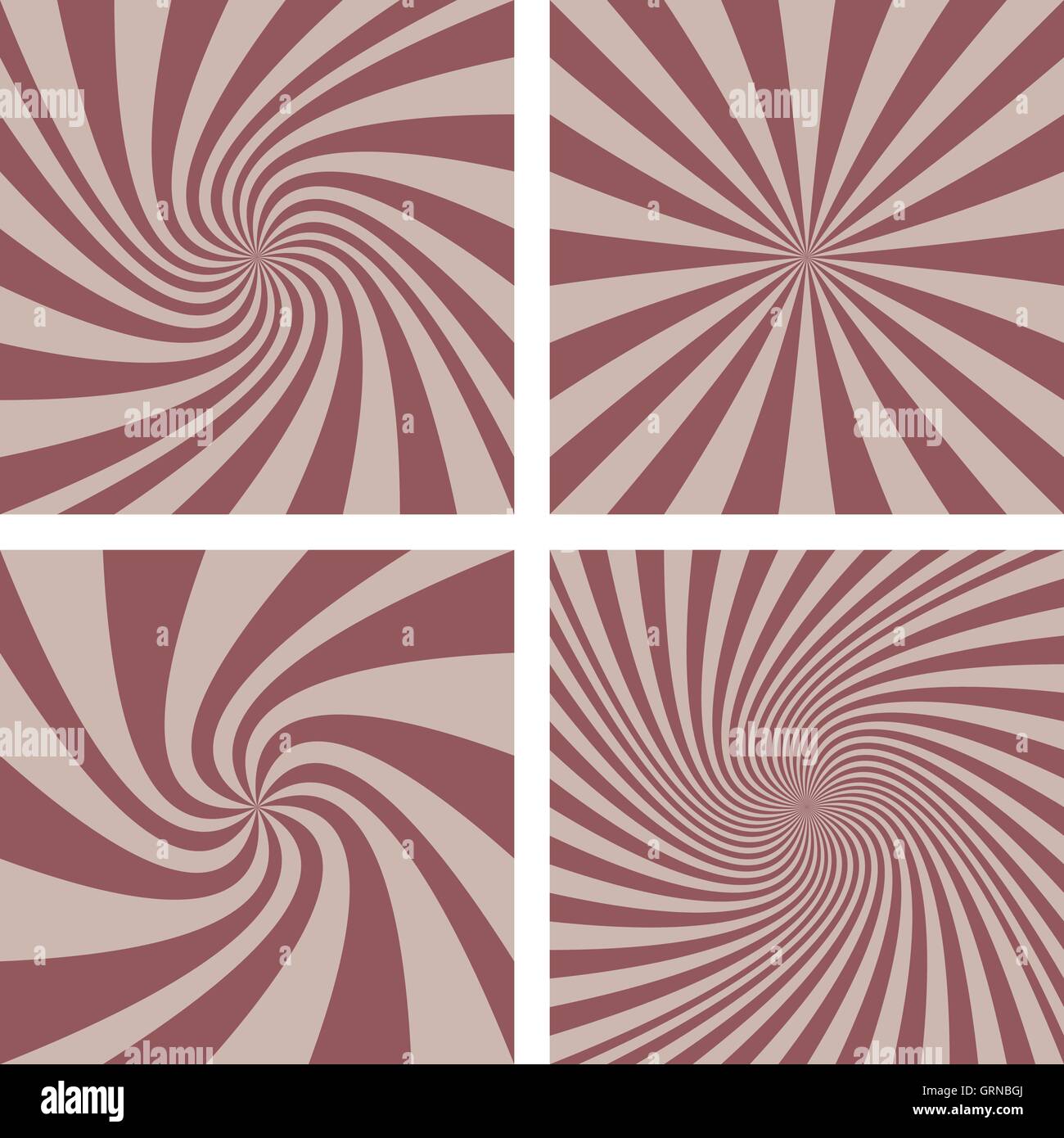 Retro spiral background set Stock Vector Image & Art - Alamy