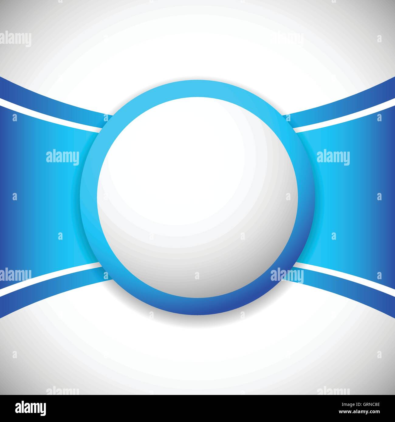 Layout template with blank orb, circle at center (more colors Stock ...
