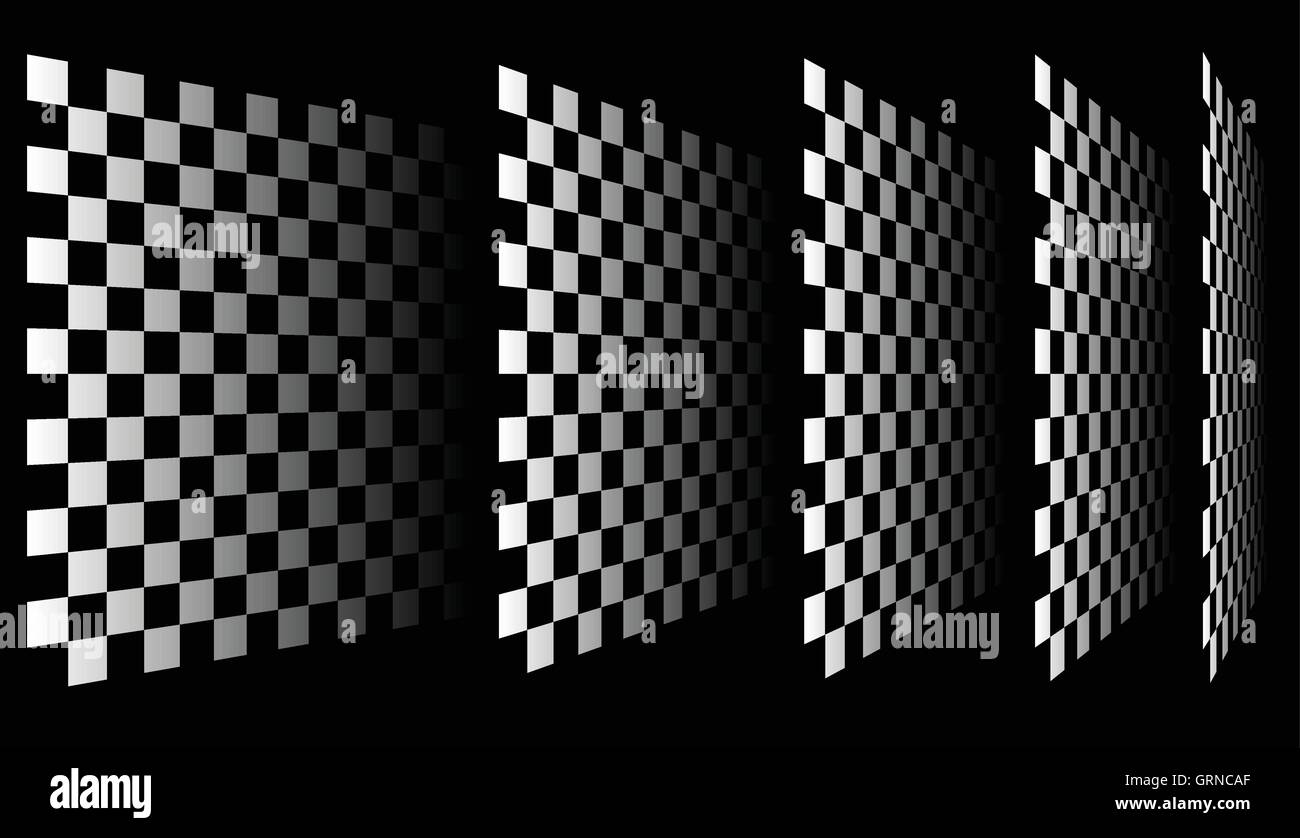 Set of chess, checkered boards in perspective Stock Vector Image & Art ...