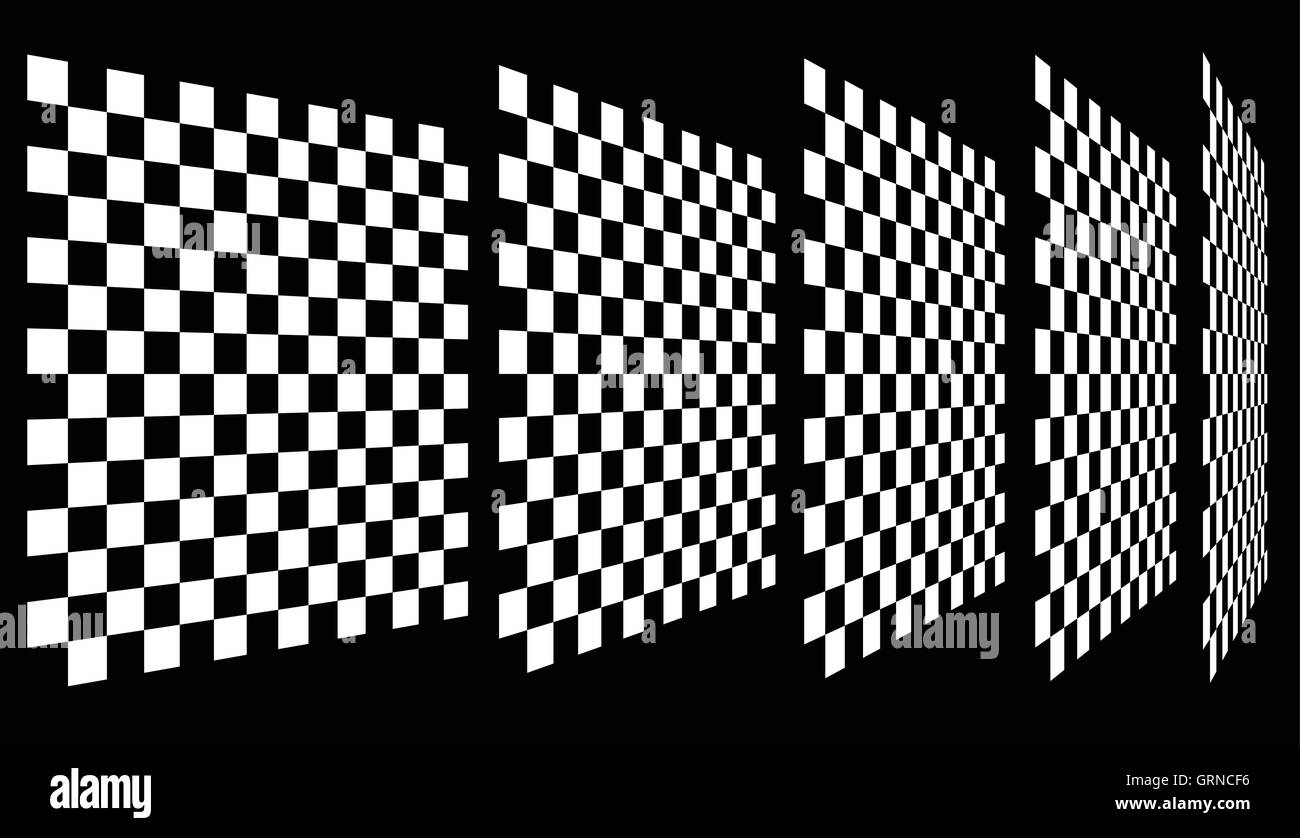 Set of chess, checkered boards in perspective Stock Vector Image & Art ...