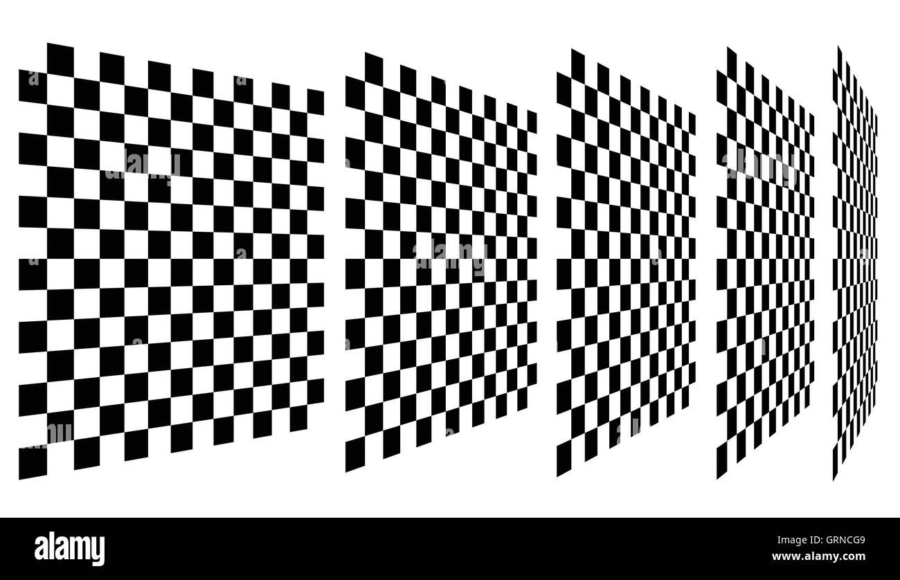 Set of chess, checkered boards in perspective Stock Vector Image & Art ...