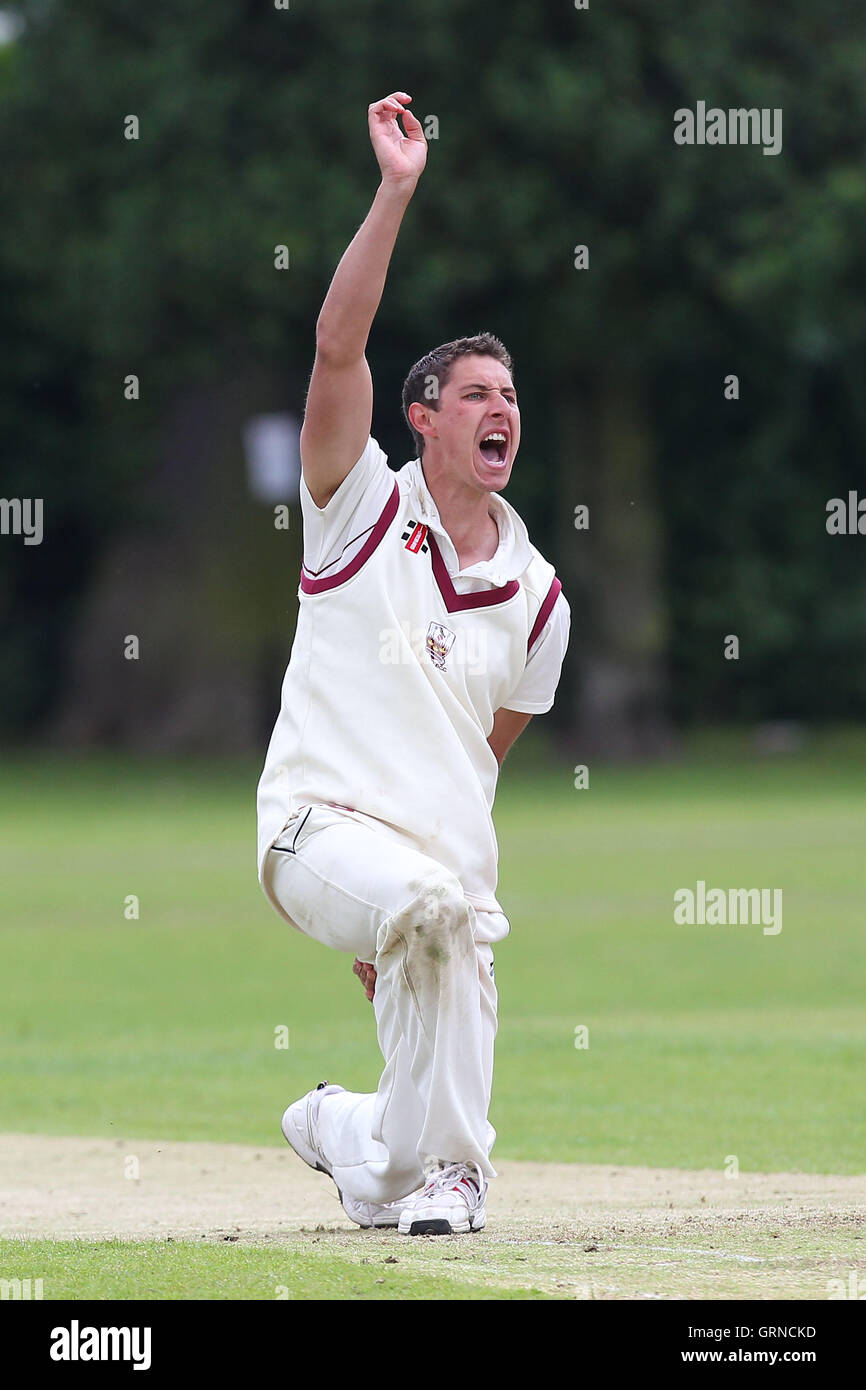 A strong appeal for the wicket of Billy Gordon of Upminster - Upminster ...