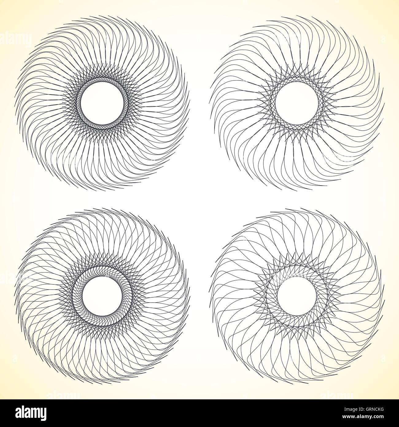 Set of geometric circle elements Stock Vector Image & Art - Alamy