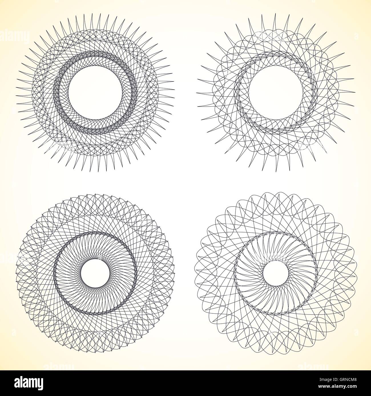 Set of geometric circle elements Stock Vector Image & Art - Alamy