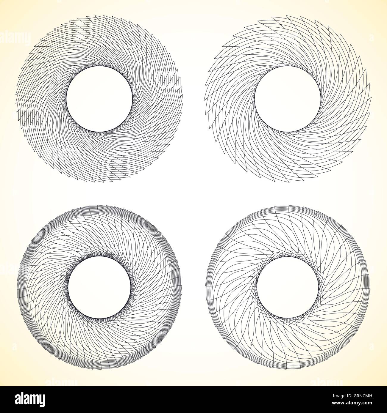 Set of geometric circle elements Stock Vector Image & Art - Alamy