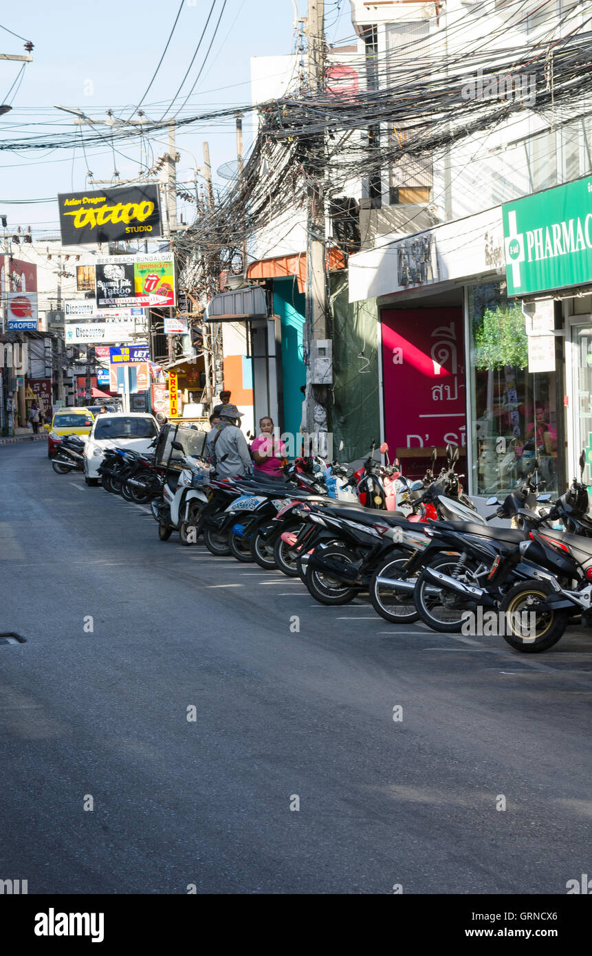 Main Street, Chaweng, Koh Samui, Thailand Stock Photo - Alamy