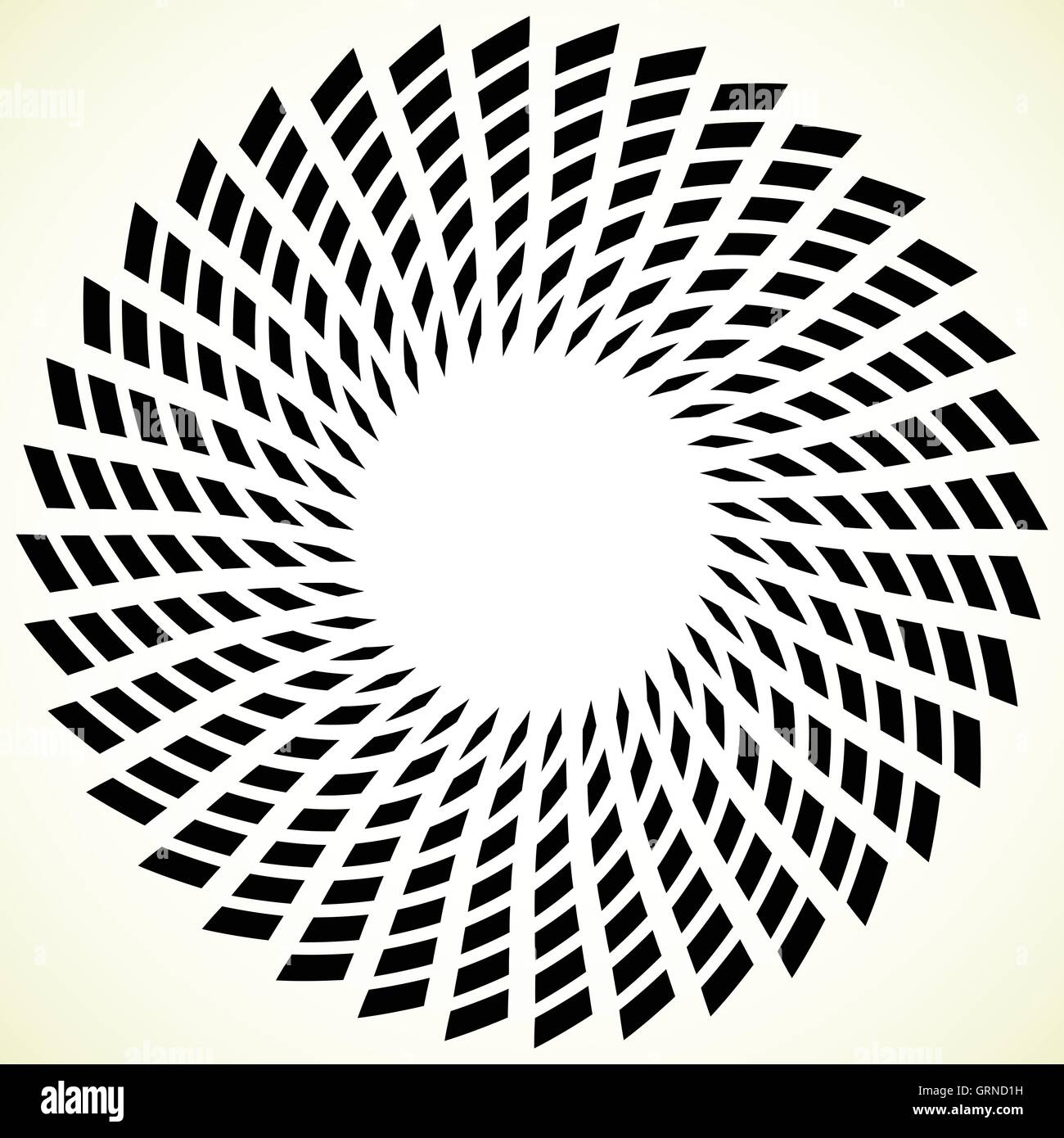 Geometric spiral element. Rotating, spinning abstract decorative ...