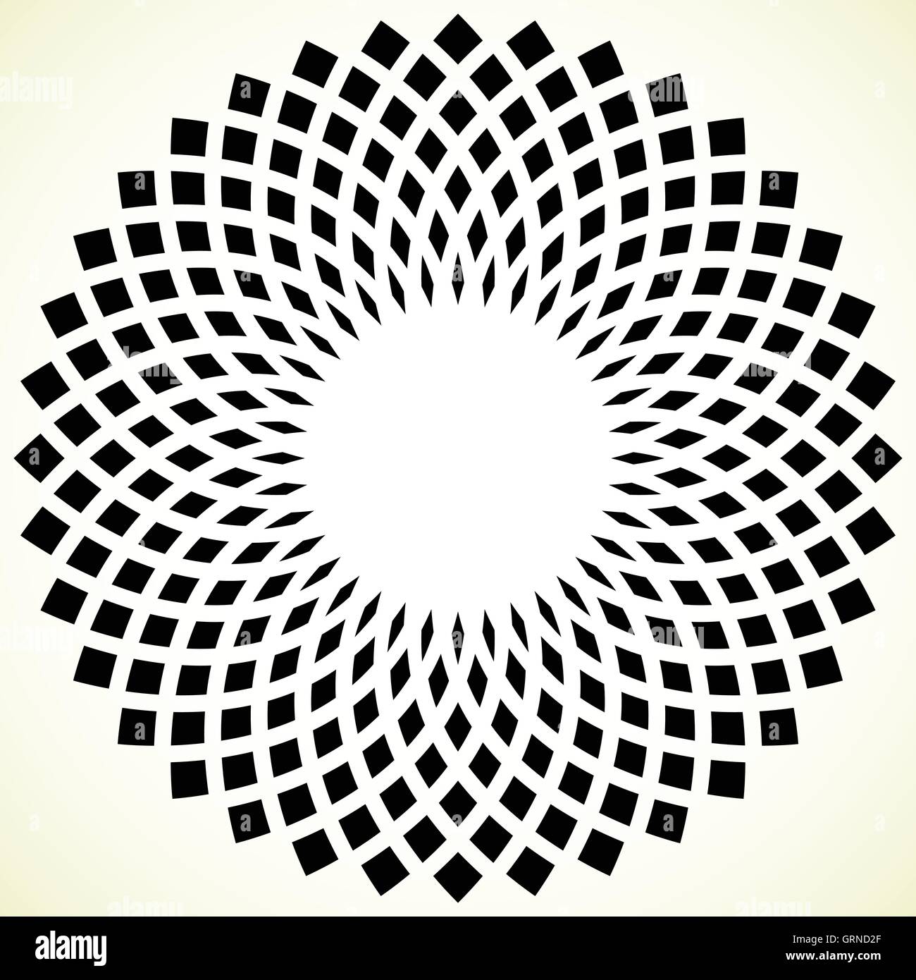 Geometric circle element - circular pattern isolated on white Stock ...