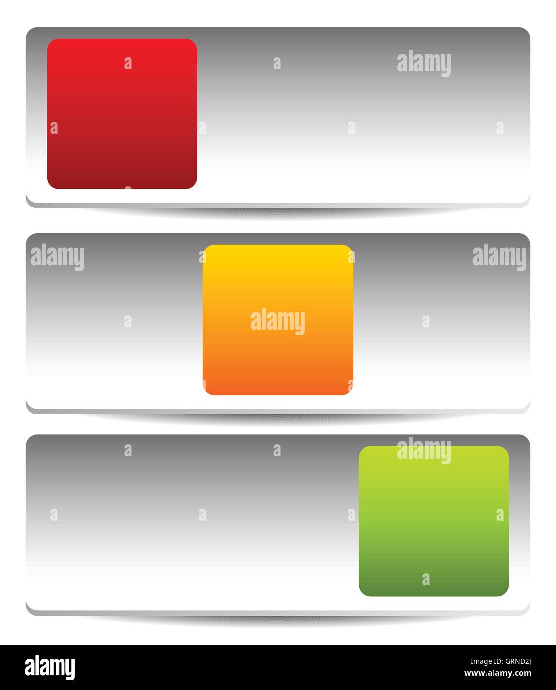 Rectangular button, switch, toggle in 3 state Stock Vector Image & Art ...