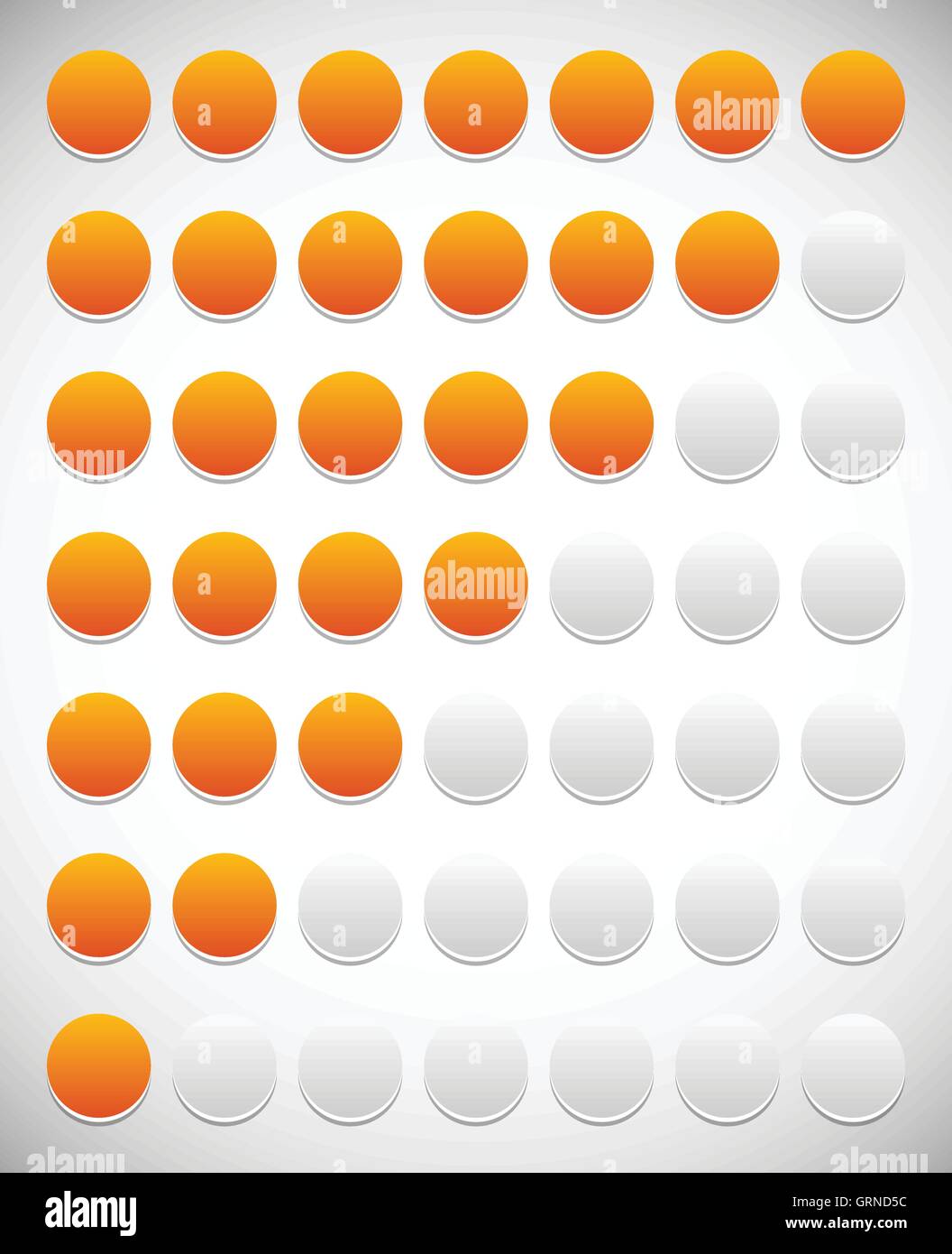 Step, level, progress indicator with 7 units Stock Vector Image & Art ...