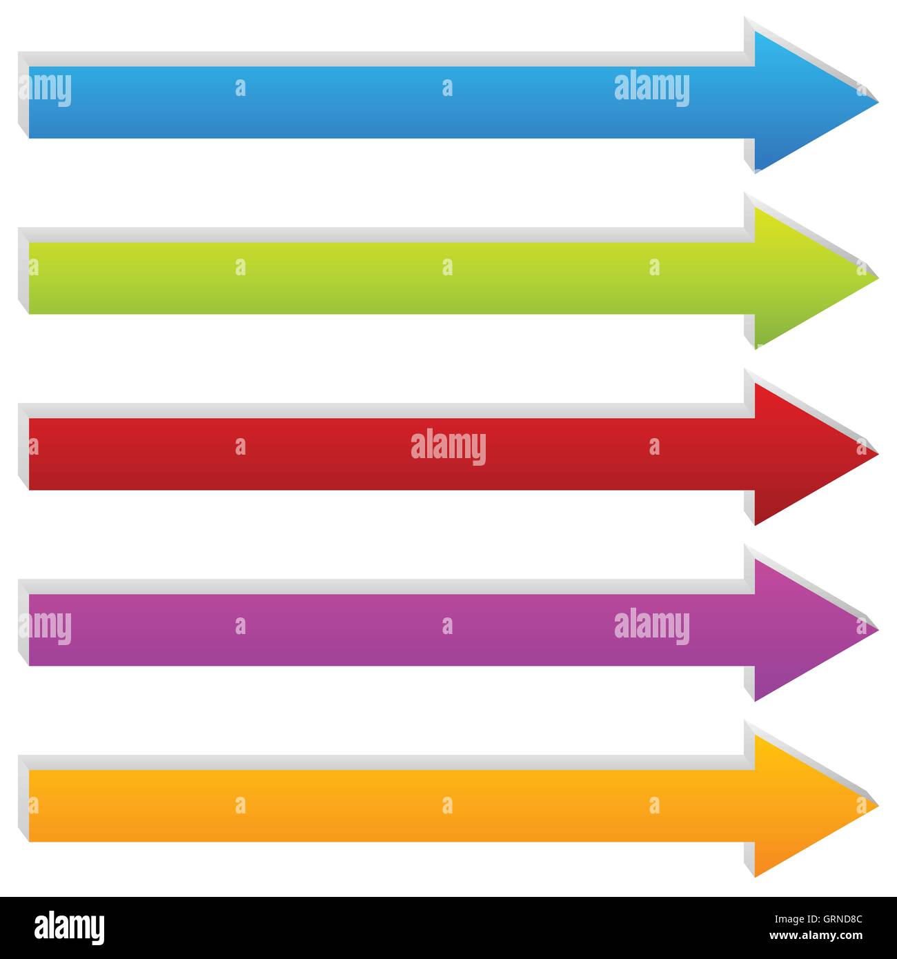 Three arrow shapes Stock Vector Images - Alamy