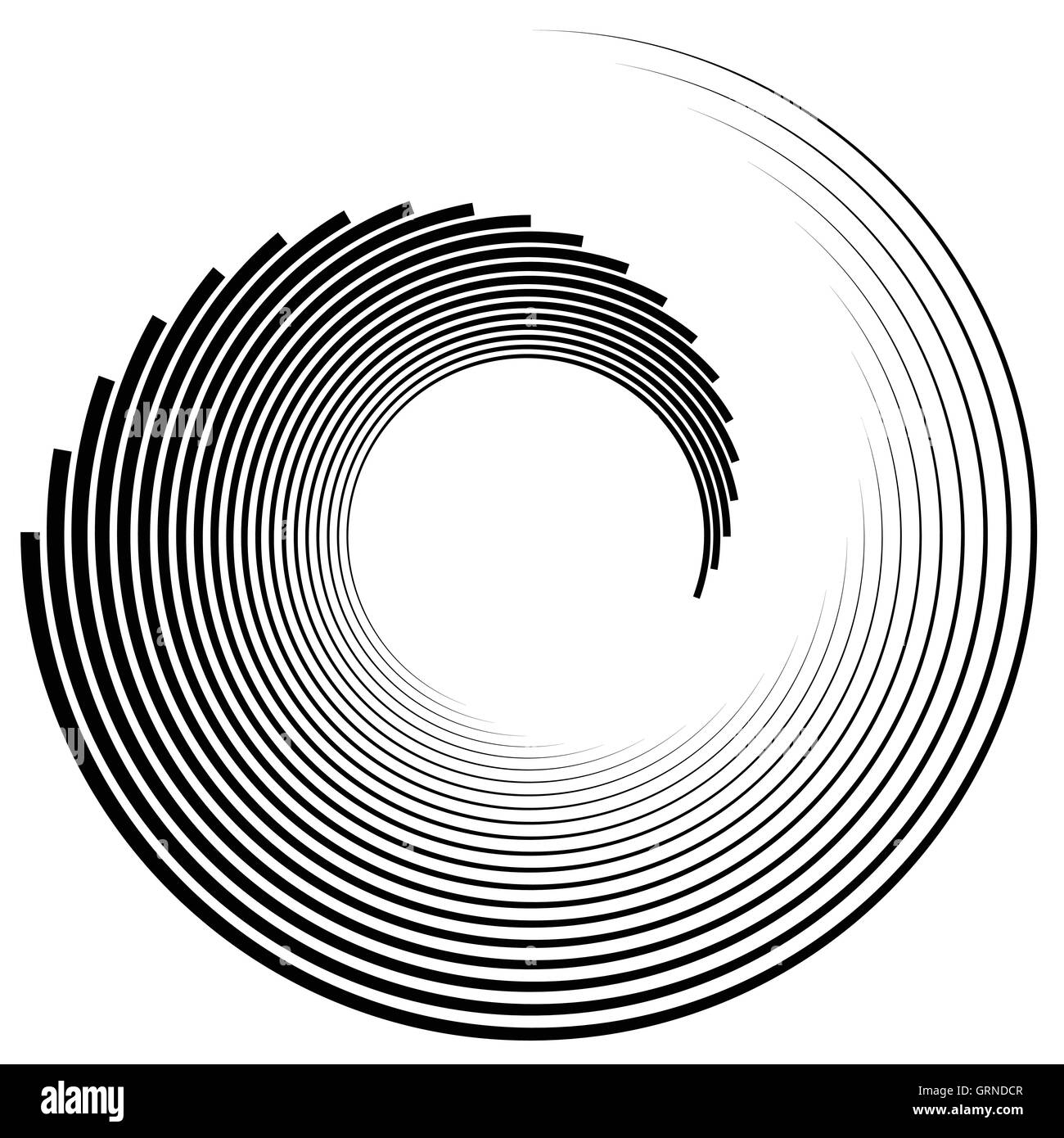 Spiral vortex shape element inward hi-res stock photography and images ...