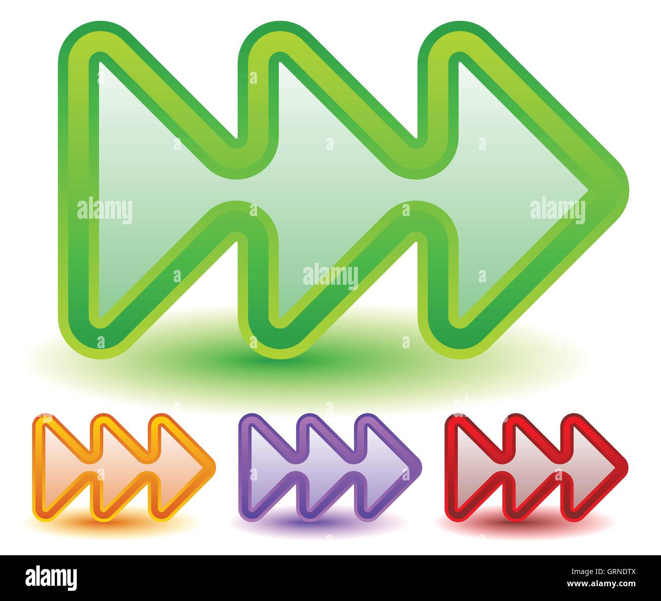 3 red arrows Stock Vector Images - Alamy