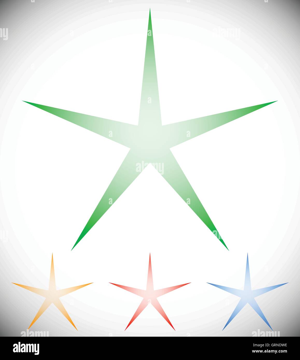 Transparent star elements. Star shape in 4 color Stock Vector Image ...