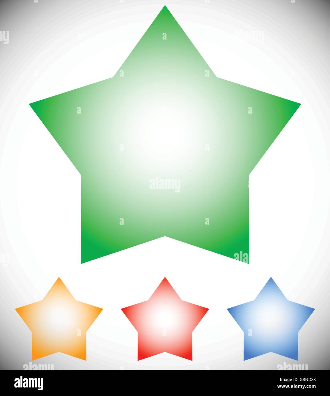 Transparent star elements. Star shape in 4 color Stock Vector Image ...