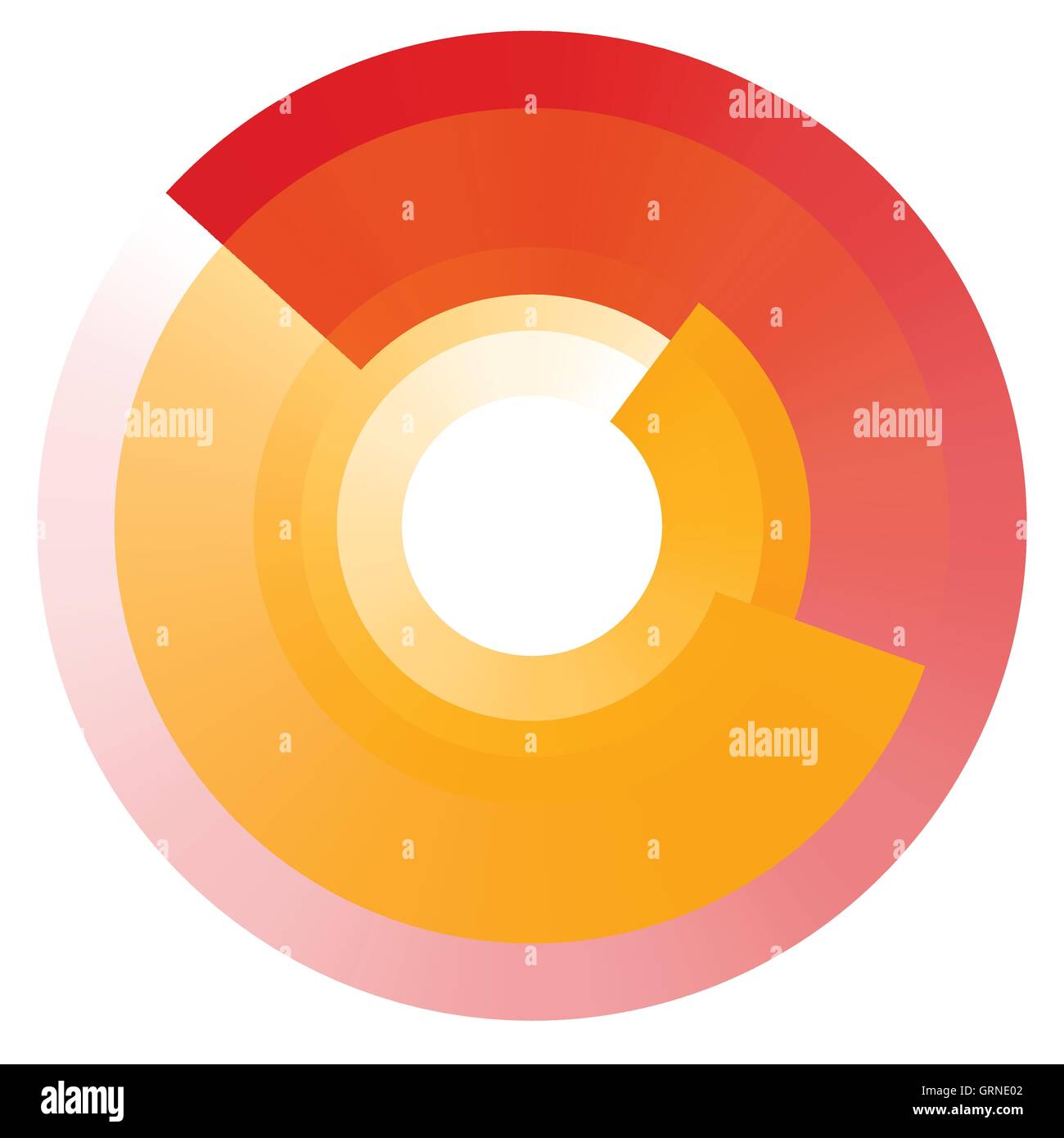 Fading concentric circles. Geometric circular element with transparency ...
