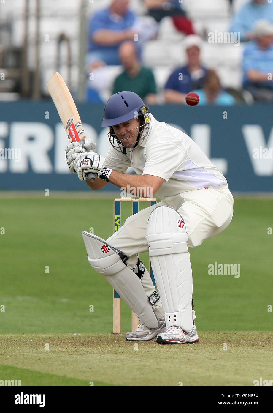 Stuart Law of Derbs ducks under a Chris Wright delivery - Essex CCC vs ...