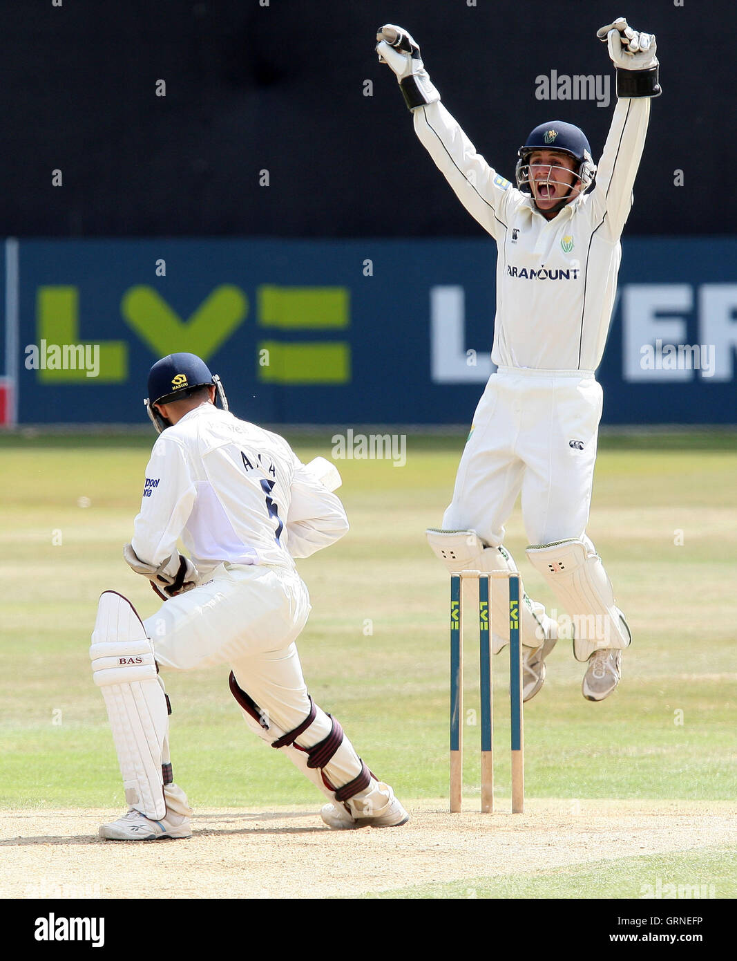 Mark wallace of glamorgan county cricket club hi-res stock photography ...