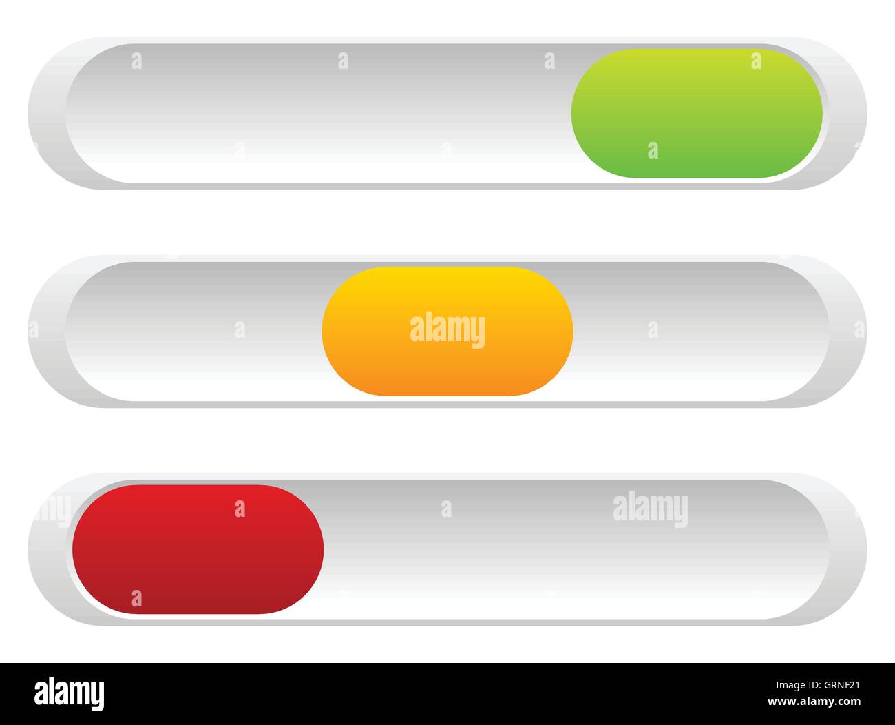 Slider power switches, toggles in 3 states. Power on, standby, power ...