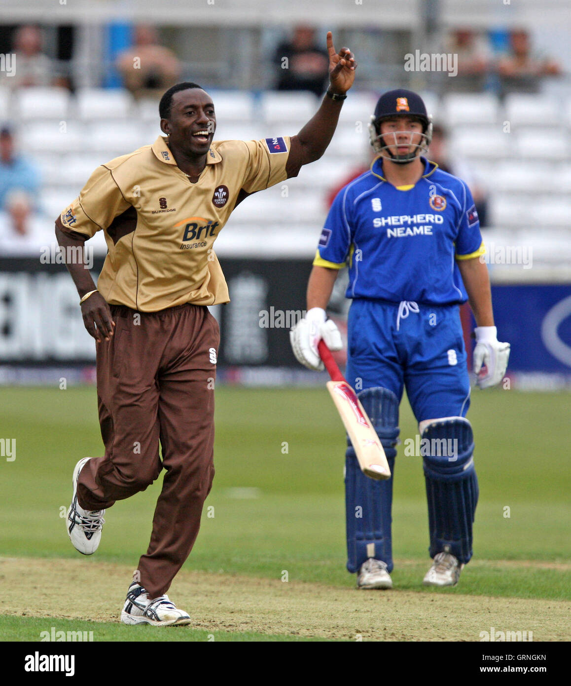 Sport cricket action jason gallian hi-res stock photography and images ...