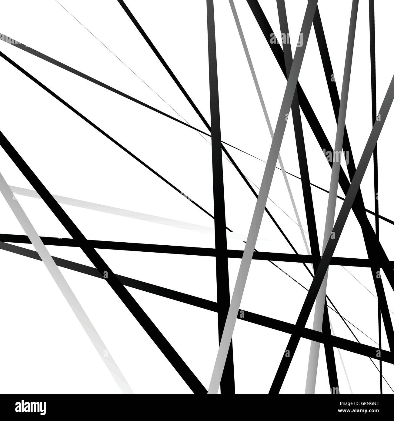 Abstract geometric black and white pattern, texture with overlapping ...