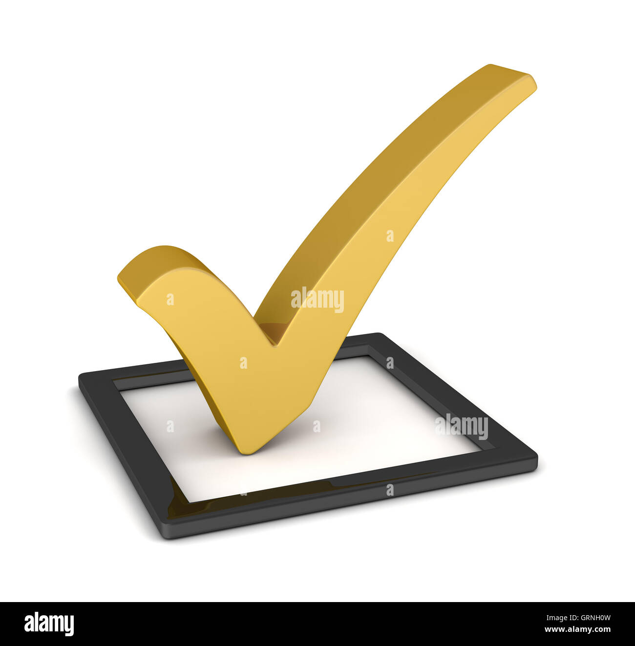 Check mark sticker Cut Out Stock Images & Pictures - Alamy