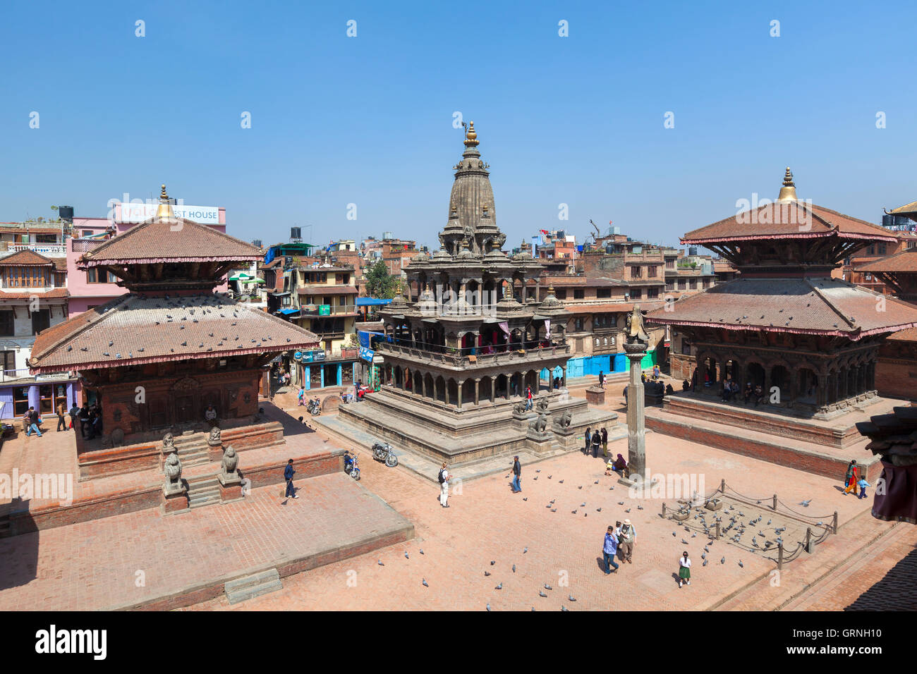Durbar square with Krishna Mandir temple in the centre, Durbar Square ...