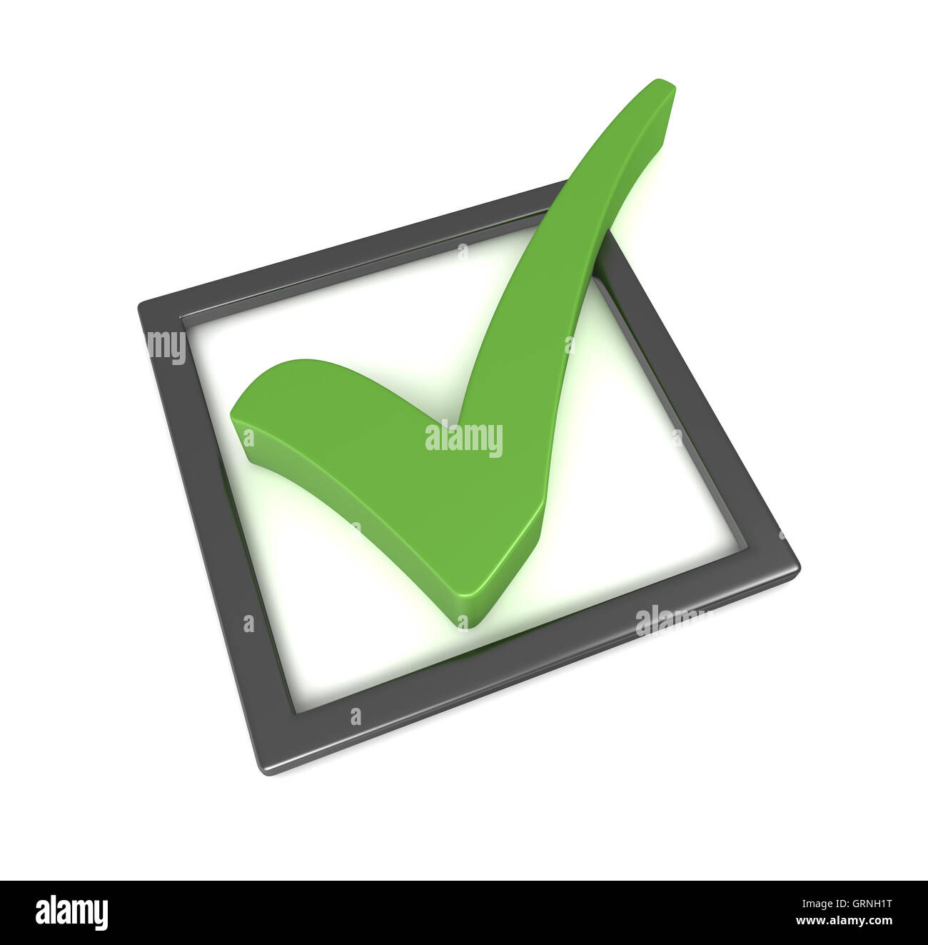 check mark concept illustration Stock Photo - Alamy