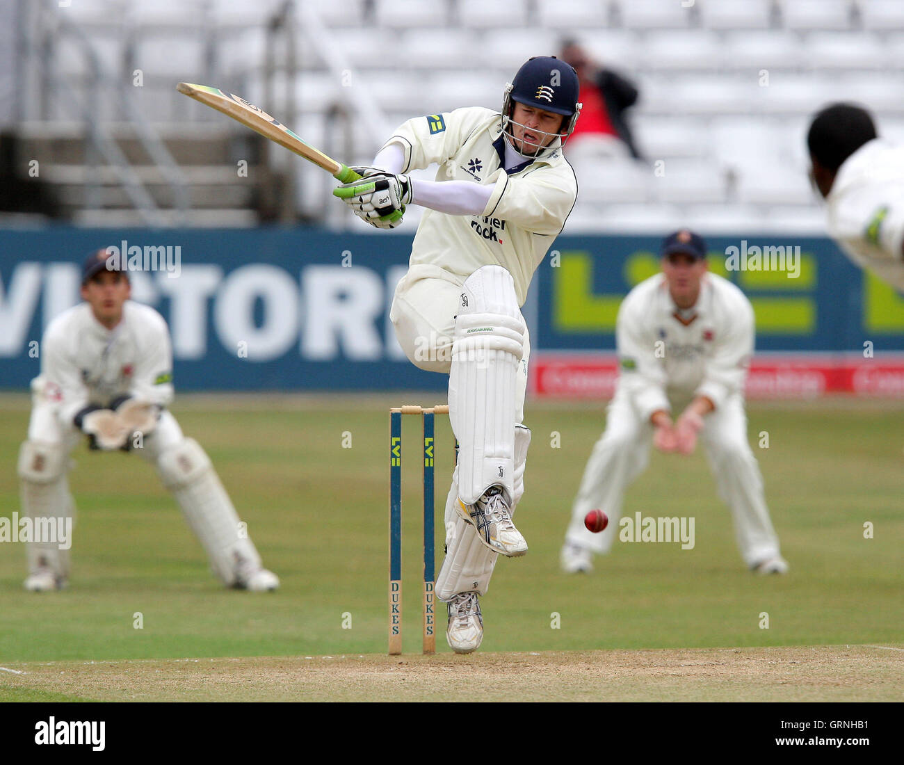 Ed Joyce in batting action for Middlesex - Essex CCC vs Middlesex CCC ...