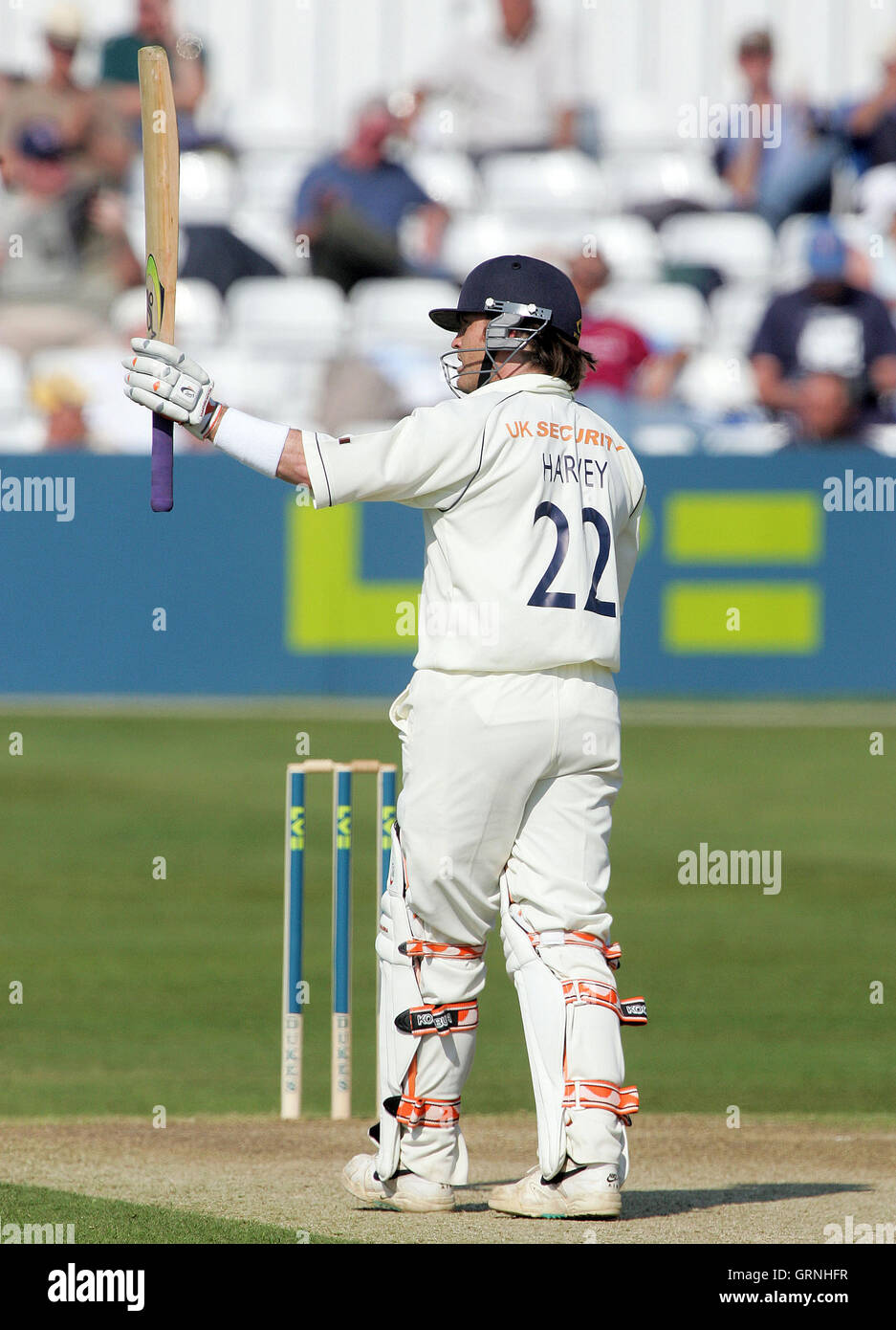Ian Harvey of Derbyshire celebrates 50 runs - Essex CCC vs Derbyshire ...
