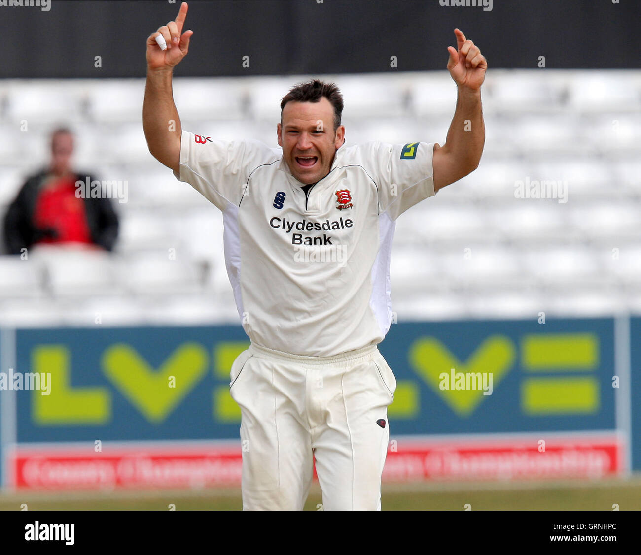 James Middlebrook of Essex celebrates the wicket of Ben Scott - Essex ...