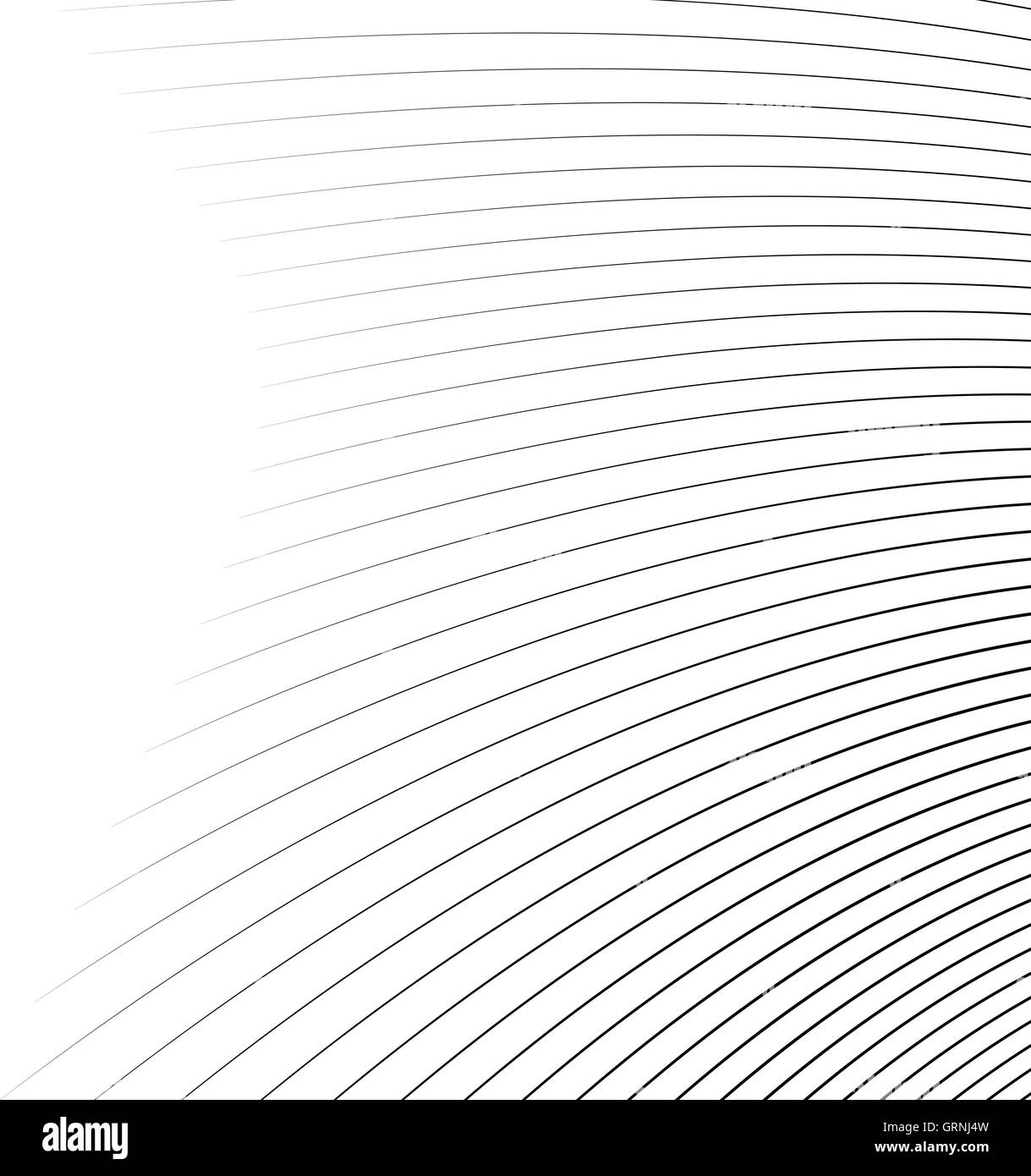 Thin dynamic curved lines monochrome geometric pattern Stock Vector ...