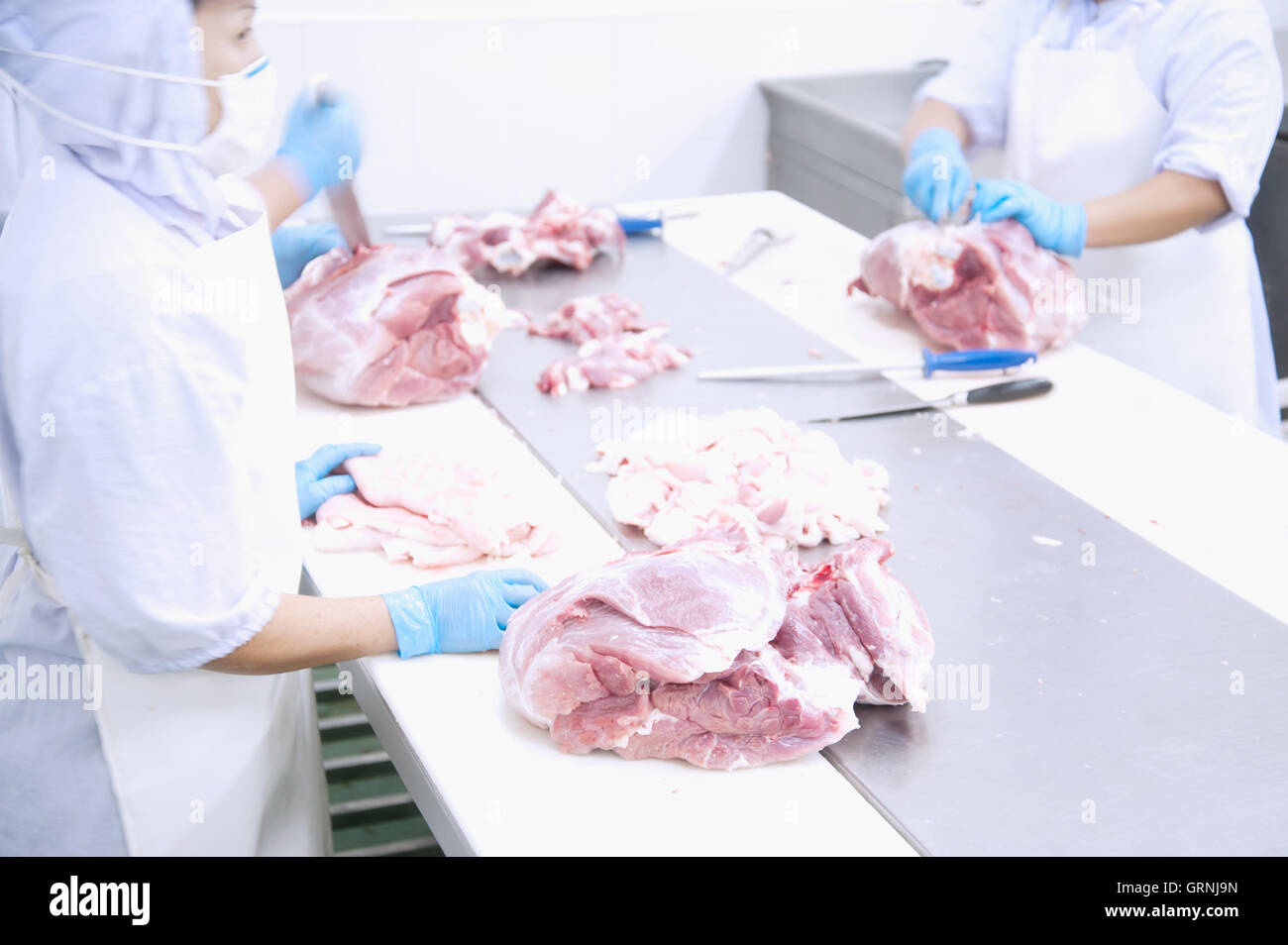 Butcher table hi-res stock photography and images - Alamy