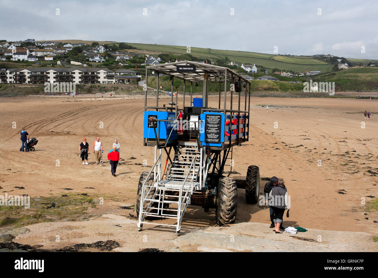 Sea-Tractor, Burgh Island, Bigbury-on-Sea, Devon Stock Photo - Alamy