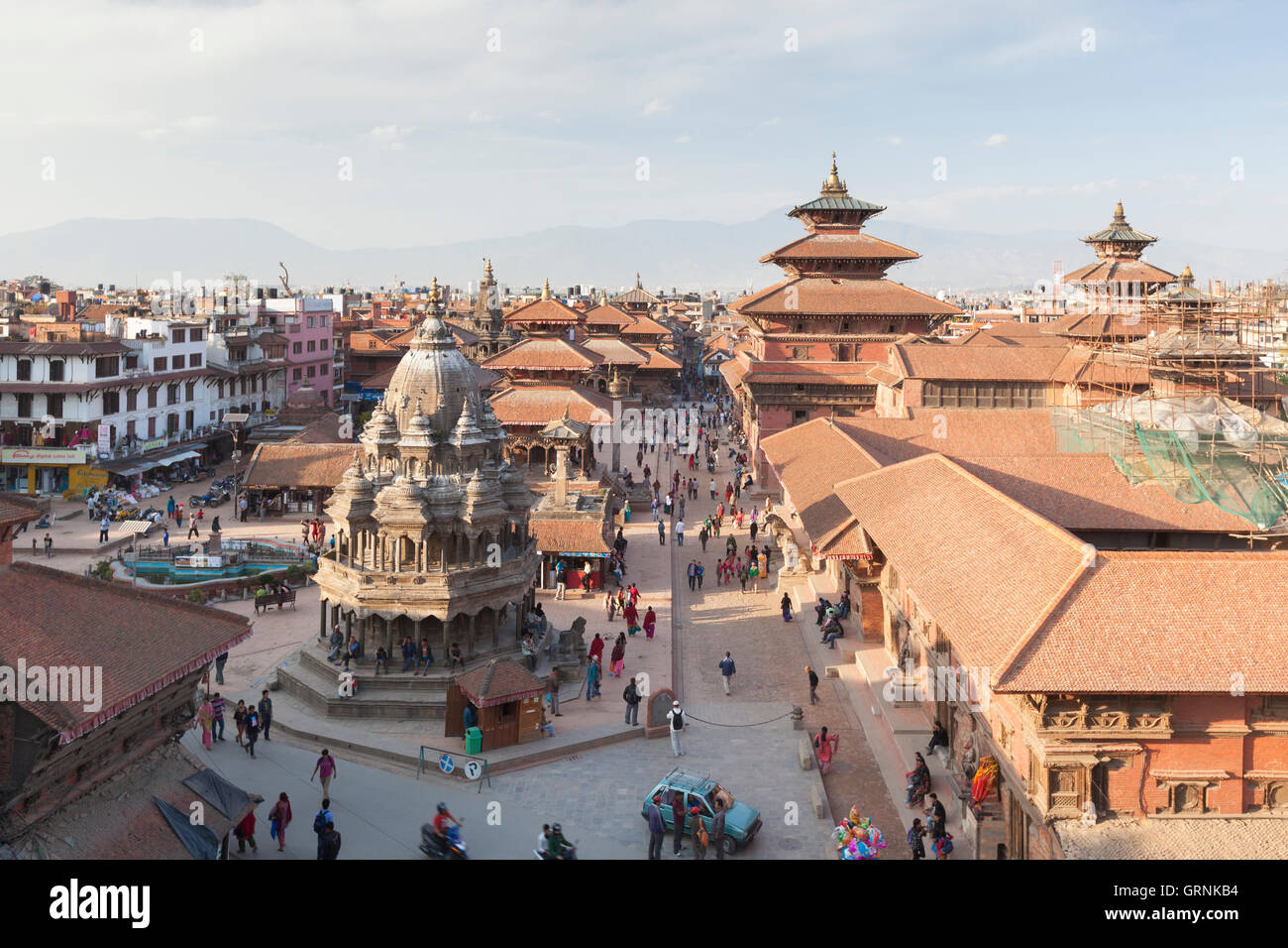View of Durbar square, Patan, Nepal Stock Photo - Alamy