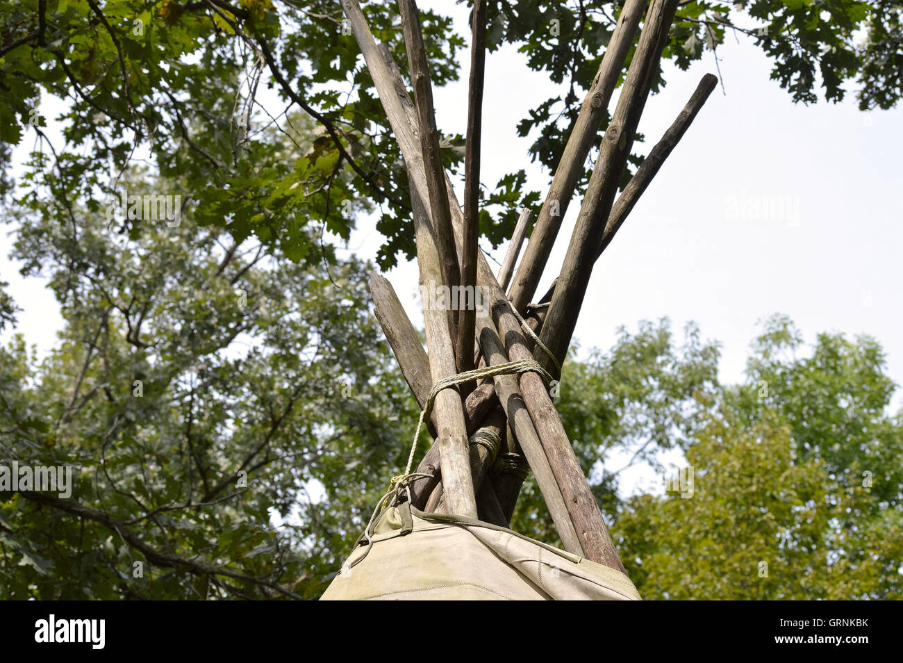 Top of a Teepee Stock Photo - Alamy