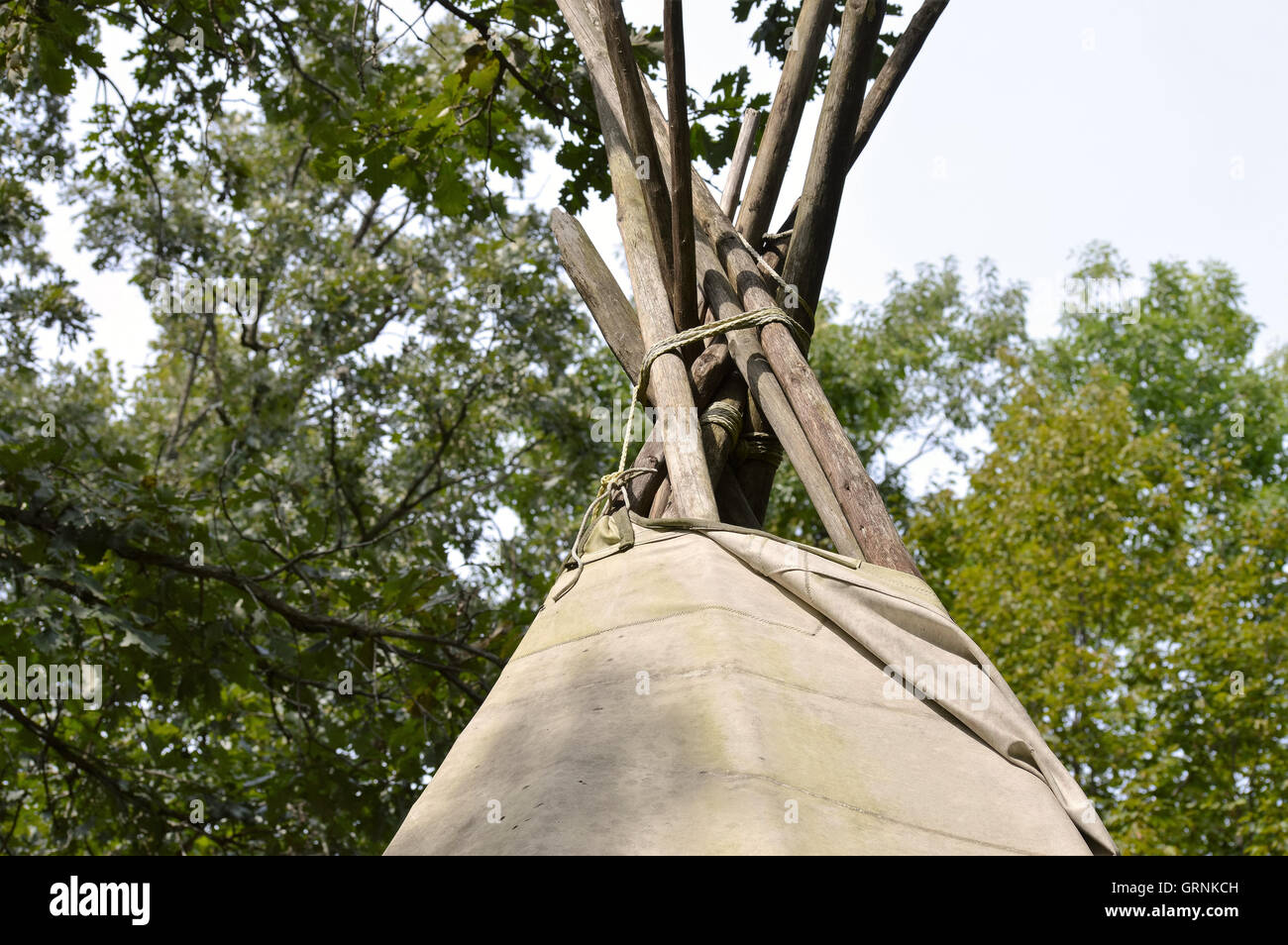 Top of a Teepee Stock Photo - Alamy
