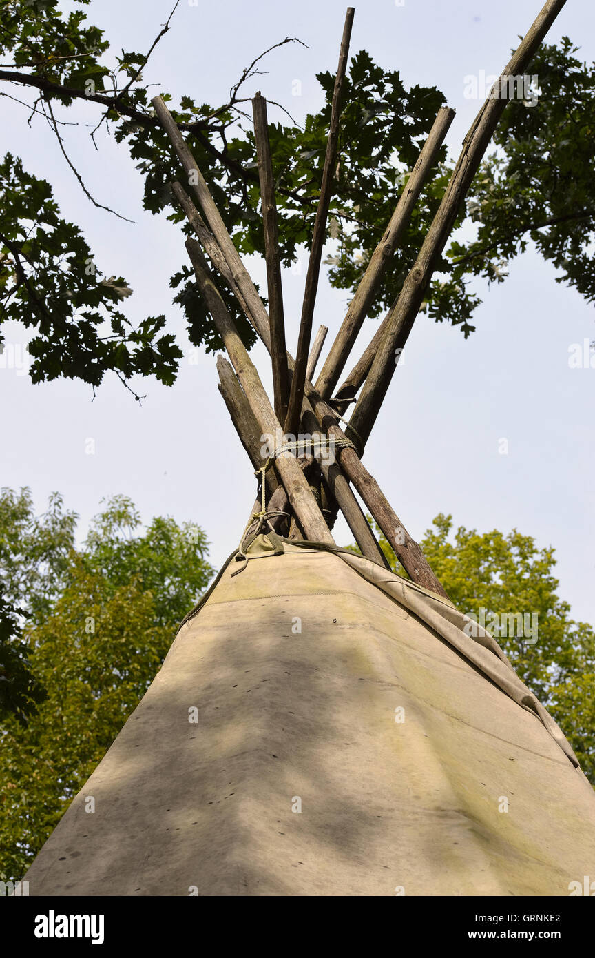 Top of a Teepee Stock Photo - Alamy
