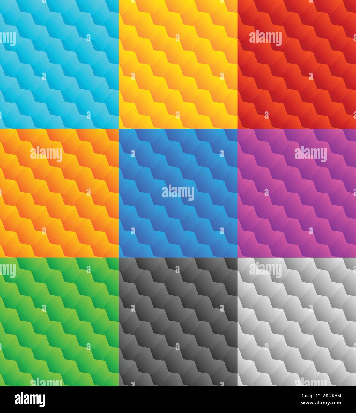 Set of 9 seamlessly repeatable geometric patterns Stock Vector Image & Art - Alamy