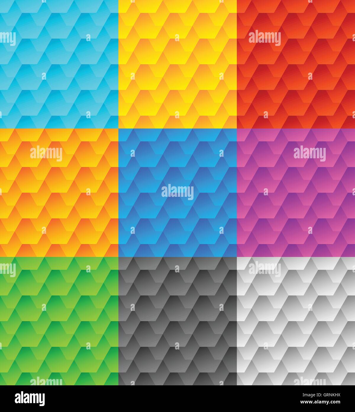 Set of 9 seamlessly repeatable geometric patterns Stock Vector Image & Art - Alamy