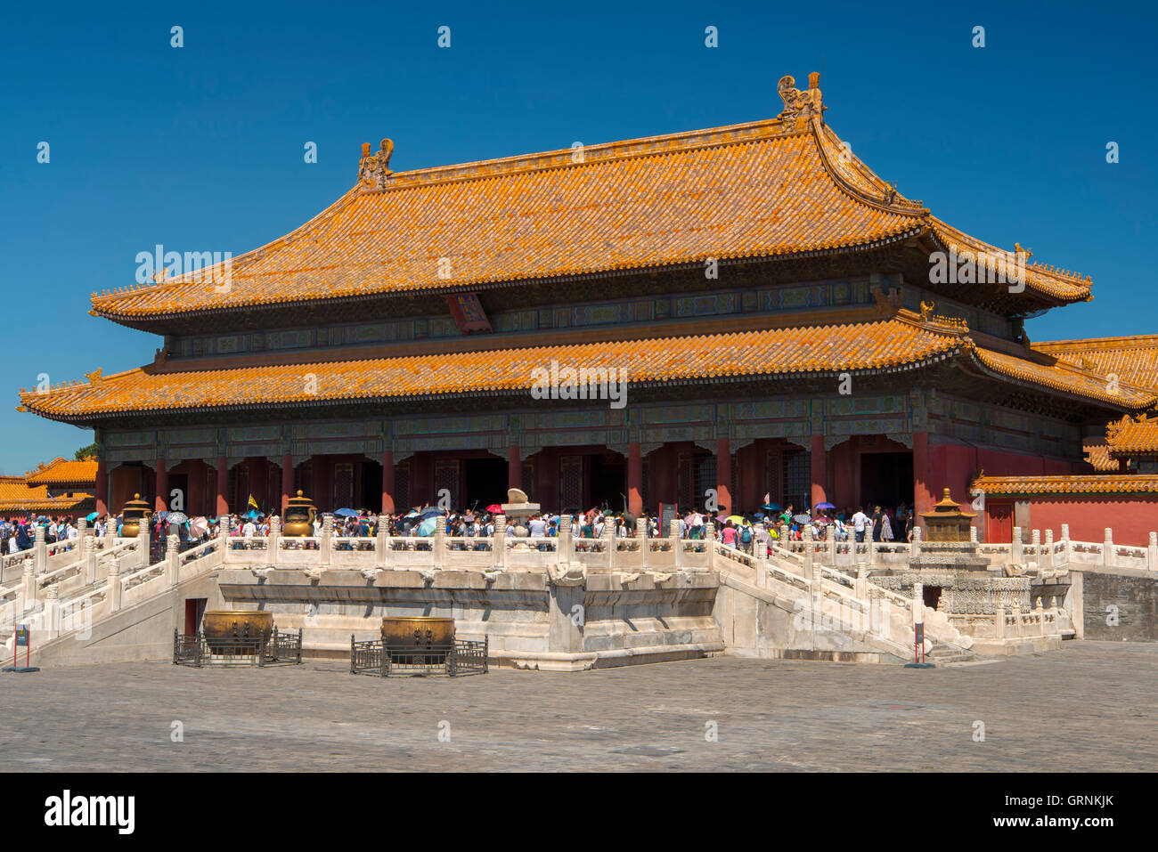 Hall of Supreme Harmony at Forbidden City in Beijing, China Stock Photo ...