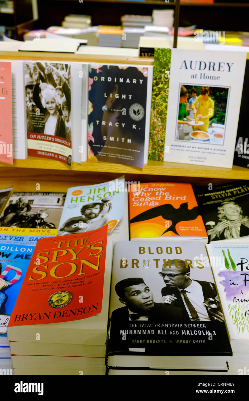 Books on display at Barnes & Noble Booksellers in Union Square,New York ...