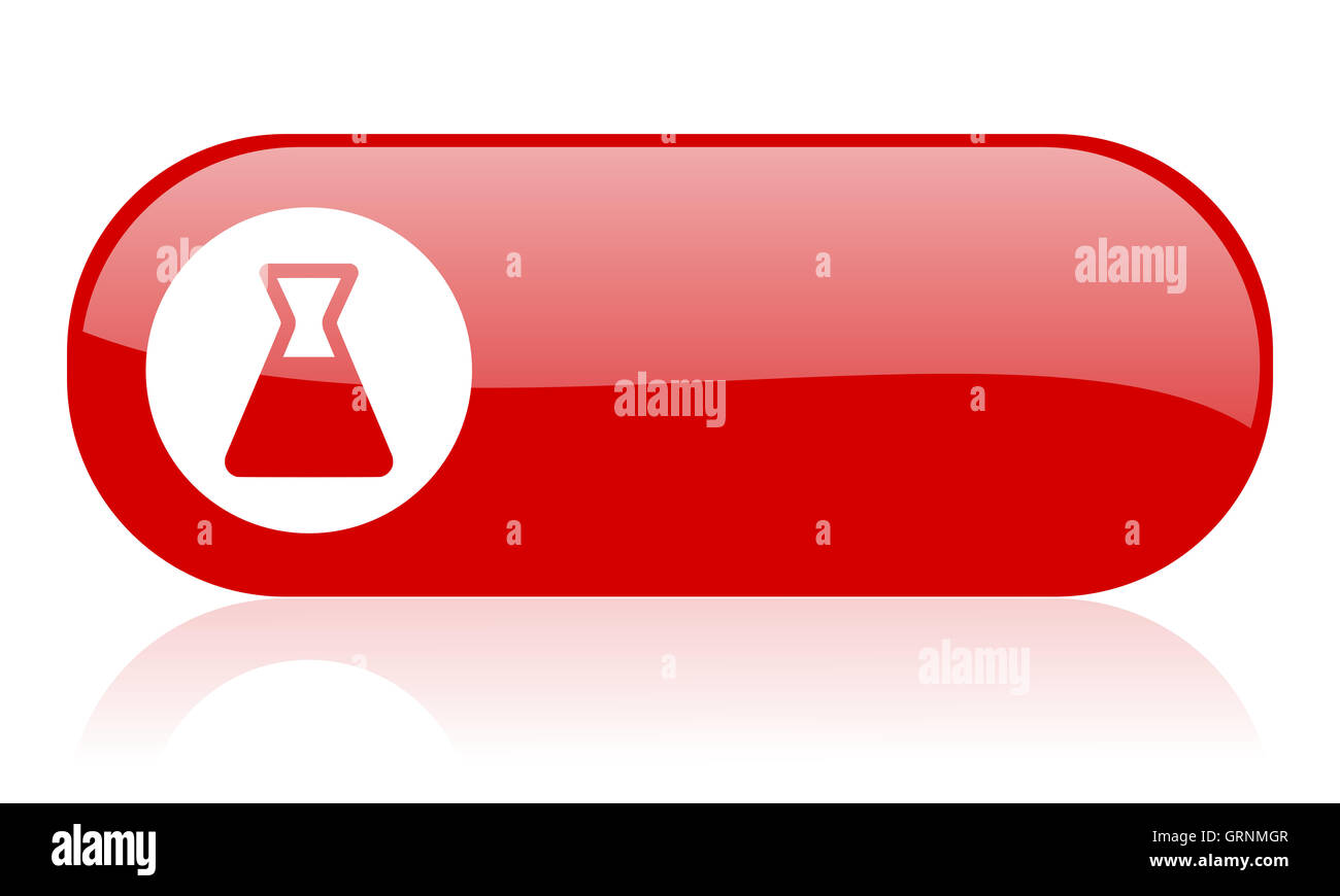 chemistry red web glossy icon Stock Photo - Alamy