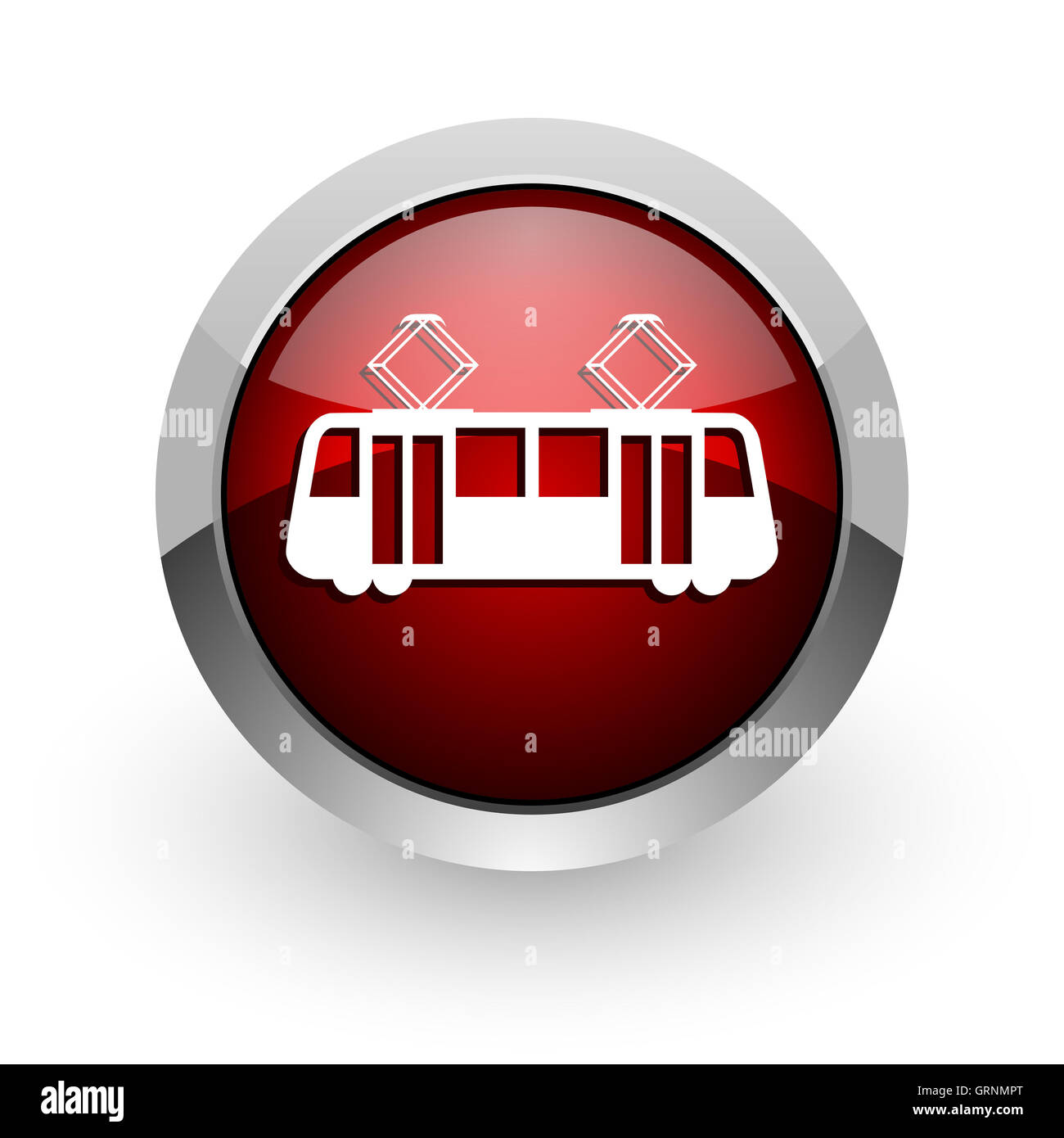 Red streetcar Cut Out Stock Images & Pictures - Alamy