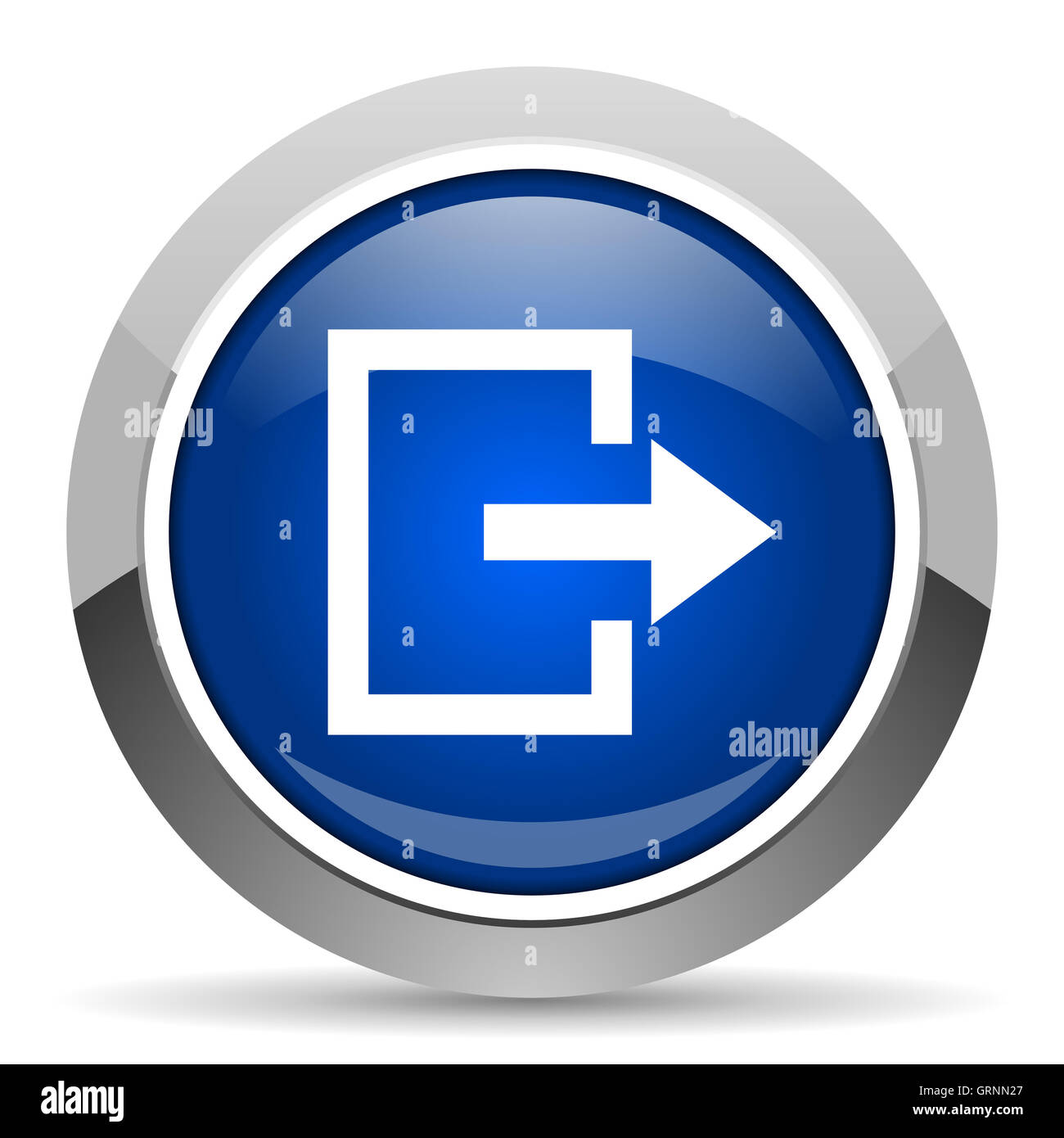 Logout exit icon arrow hi-res stock photography and images - Alamy