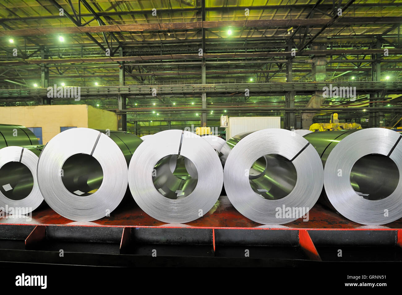 rolls of steel sheet Stock Photo - Alamy