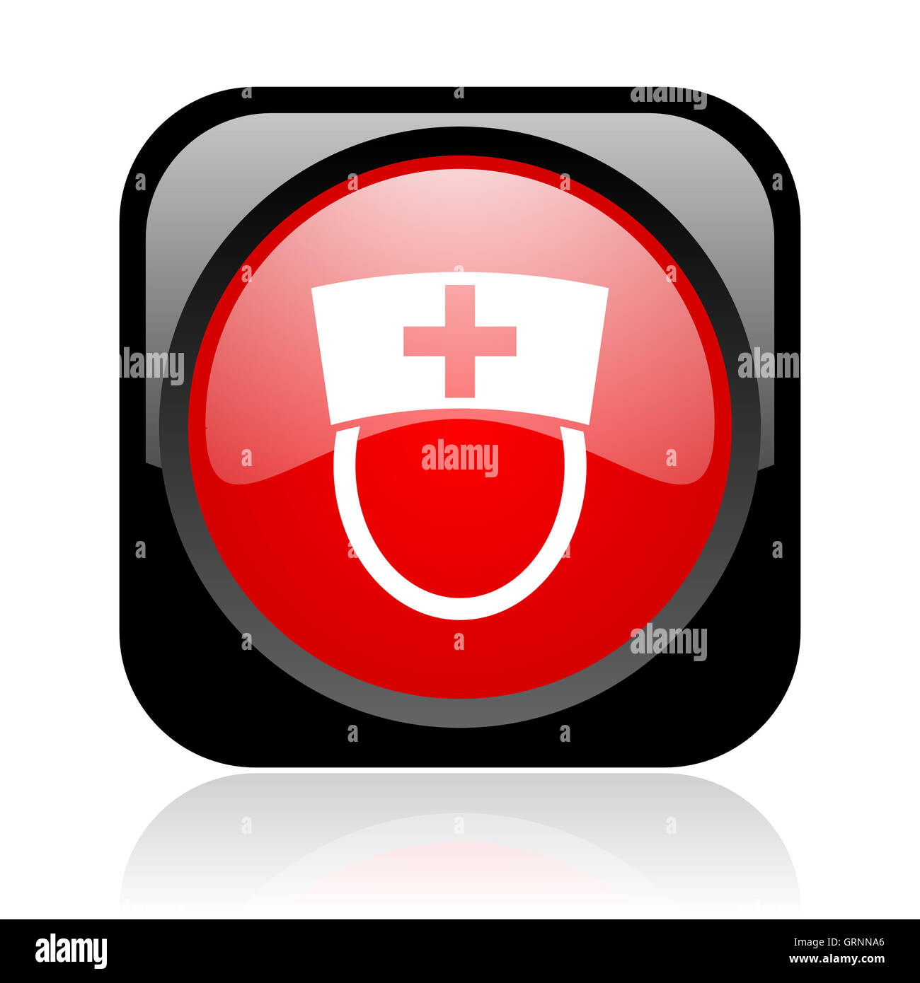 Nurse icon black website Cut Out Stock Images & Pictures - Alamy
