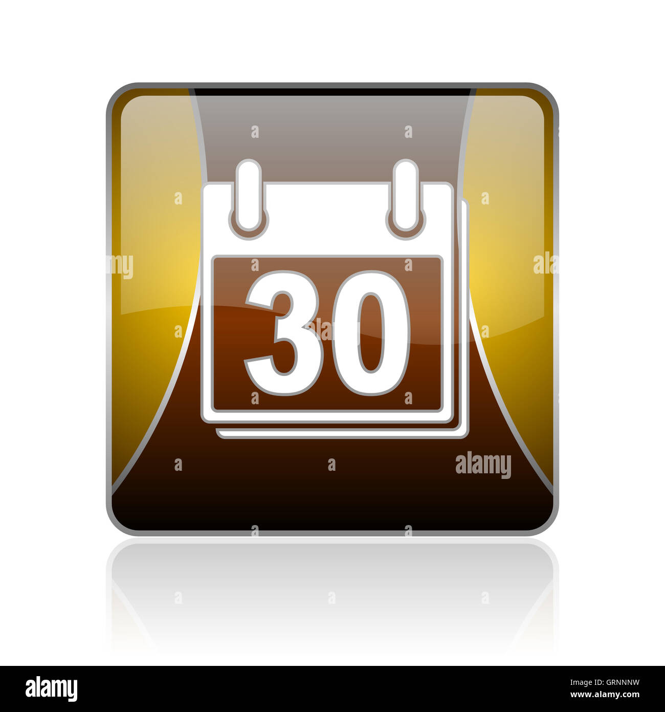 Gold calendar icon hi-res stock photography and images - Alamy
