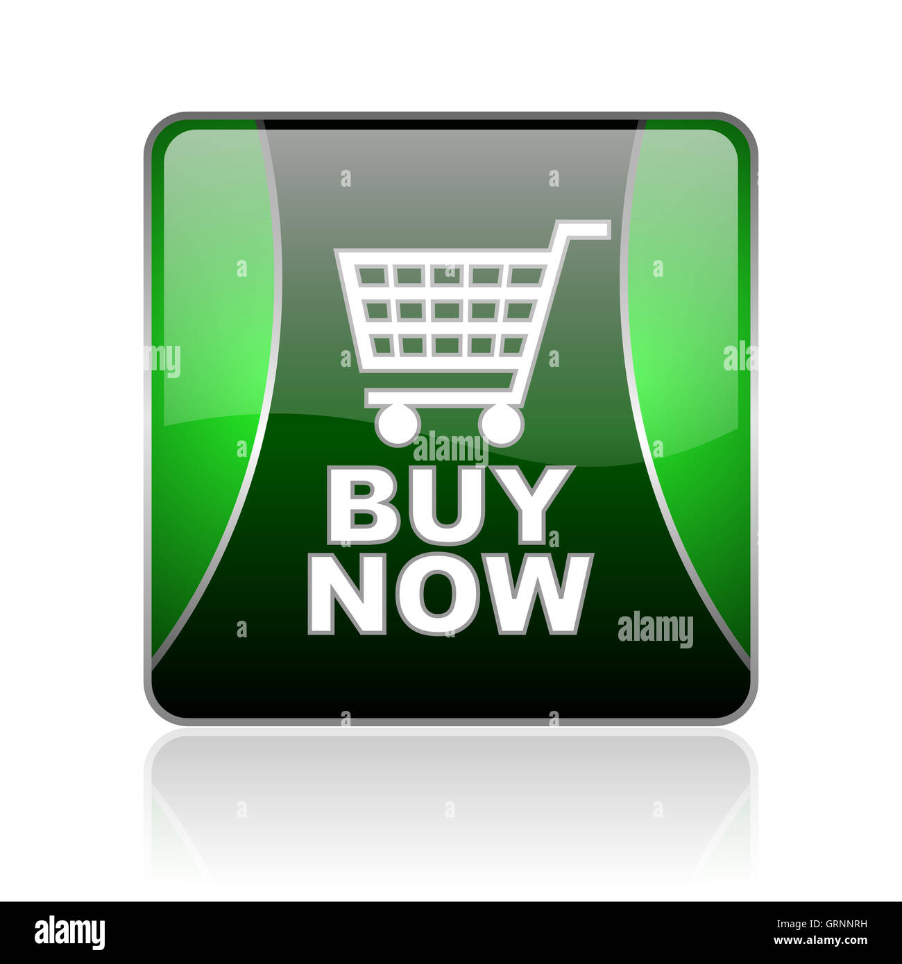 Green shopping cart button Cut Out Stock Images & Pictures - Alamy
