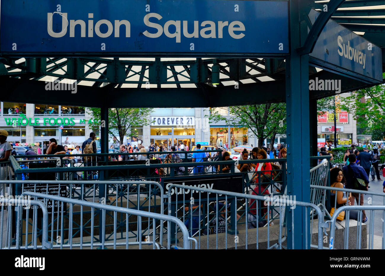 Subway station entrance underground hi-res stock photography and images ...